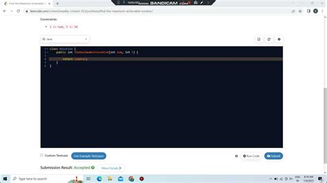 6451 Find The Maximum Achievable Number Leetcode Weekly Contest 353 Solution Code Youtube