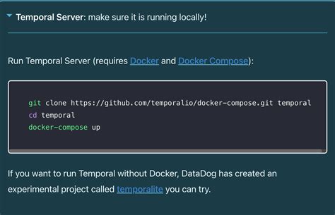 Setting Up Temporal Locally Without Docker Community Support Temporal