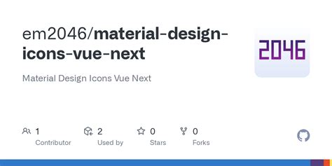 Github Em2046material Design Icons Vue Next Material Design Icons