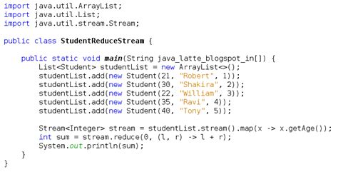 Java Latte Stream And Lambda Examples In Java