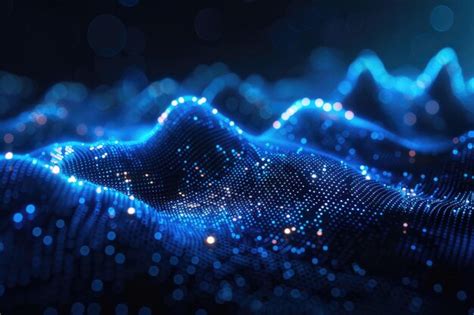 Big Data Electronic Transmission Premium Ai Generated Image