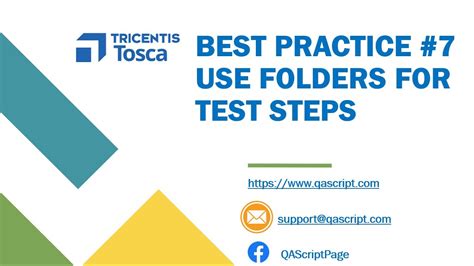 Tosca Tutorial Lesson 103 Test Steps Should Be Grouped Into Different Folders Best