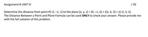 Solved Determine The Distance From Point P To The Chegg