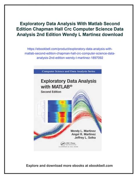 Exploratory Data Analysis With Matlab Second Edition Chapman Hall Crc