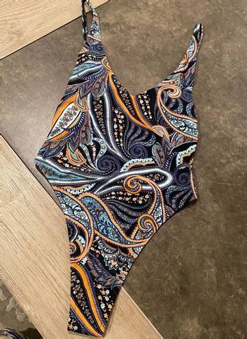 Relleciga Women S High Cut Low Back One Piece Thong Swimsuit For Women