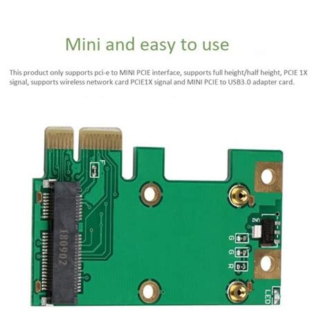 X Carte Adaptateur Pcie Vers Mini Pcie Carte Adaptateur Mini Pcie Vers Usb Efficace L G Re