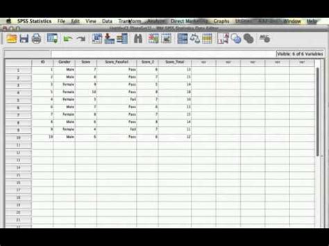 Tutorial Introduction To SPSS YouTube