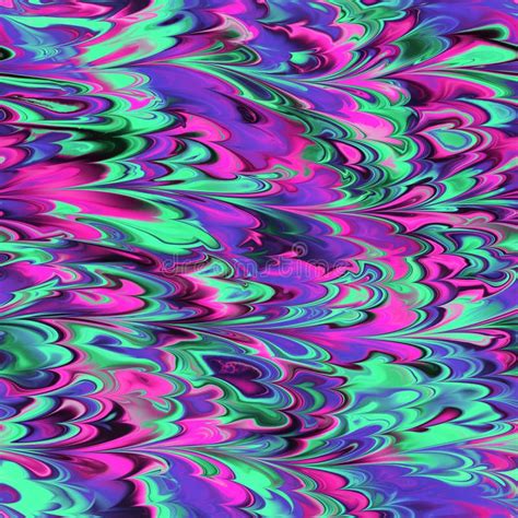 Continuous Marbling Paper Pattern Stock Illustration Illustration Of