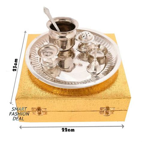 Aluminum Pooja Thali Set At Rs 340piece In Jaipur Id 27471995055