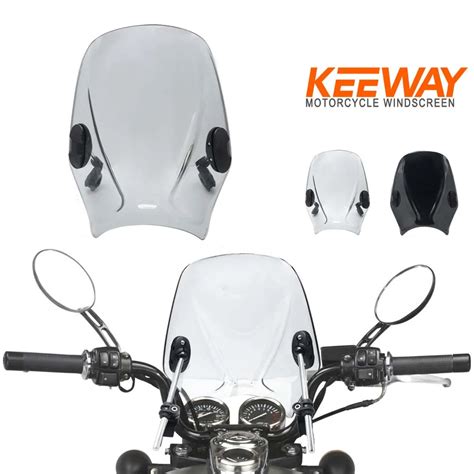 범용 Abs 오토바이 윈드 스크린 윈드 디플렉터 윈드 실드 커버 키웨이 초경량 125 150 200
