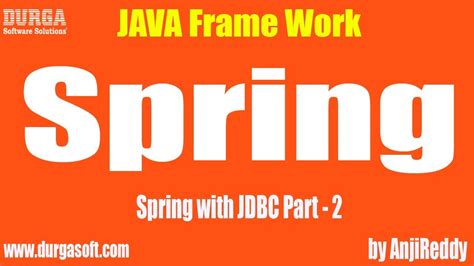 Spring With Jdbc Part 2 Youtube