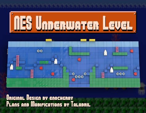 Lego Moc Nintendo 71374 Nes Underwater Level By Taladril Rebrickable Build With Lego
