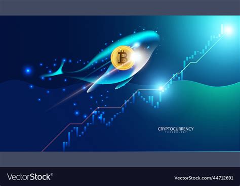 Bitcoin In The Background Online Decentralized Vector Image