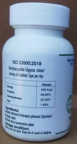 Spirulina Tablet Natural At ₹ 300bottle Spirulina Tablet In Pune