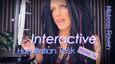 Mistressravenfd Interactive Humiliation Task 2023 Wk 14 Manyvids