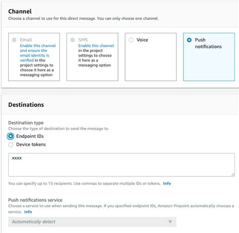 Send Test Push Notification Using Endpoint Id · Issue 3819 · Aws