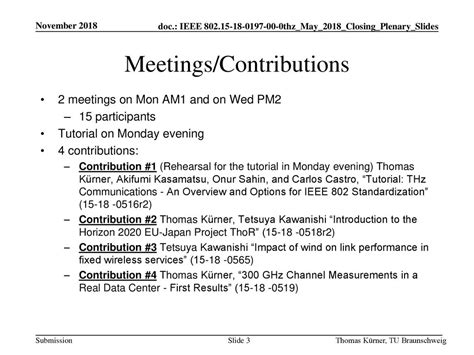 November 2018 Project Ieee P Working Group For Wireless Speciality