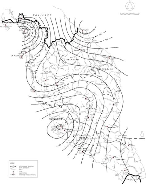 One Day Probable Maximum Precipitation Pmp For Peninsular Malaysia