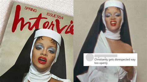 Netizens React To Rihannas Nun Cover For Interview Magazine Previewph