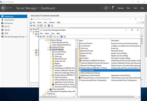 configure public key group policy