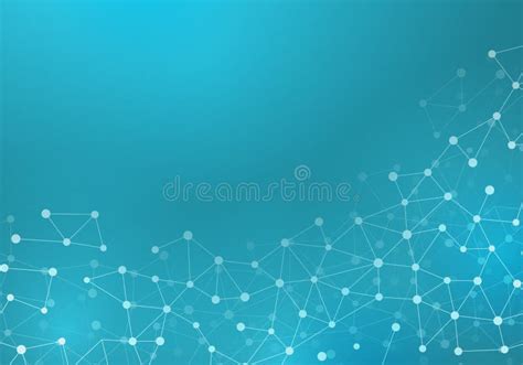Neural Net Neuron Network Background Stock Vector Illustration Of
