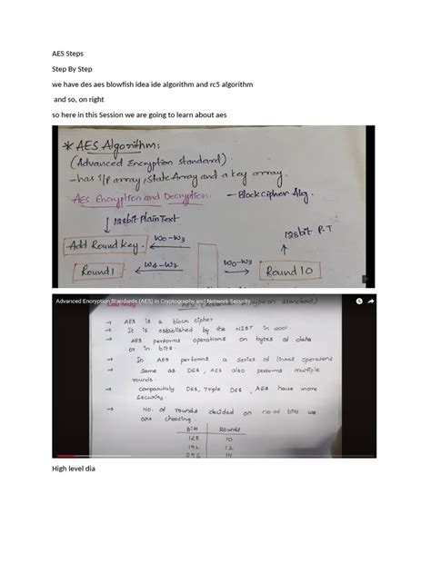 Aes Step By Step Pdf Encryption Cipher