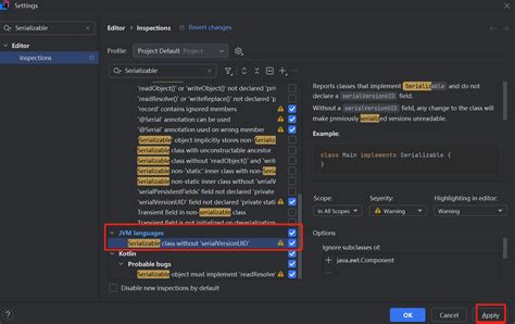 Idea中设置序列化idea生成serializable序列号 Csdn博客