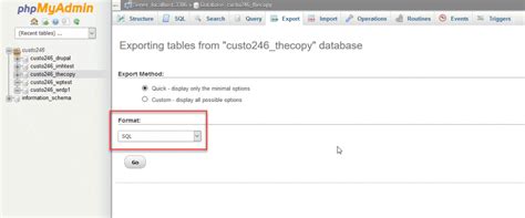 How To Export A Database Using PhpMyAdmin InMotion Hosting