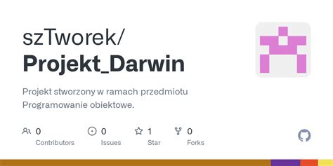 Github Sztworekprojektdarwin Projekt Stworzony W Ramach Przedmiotu