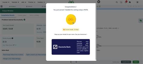 Mathumidha Rajasekar On Linkedin Codingjourney Geeksforgeeks Dsa
