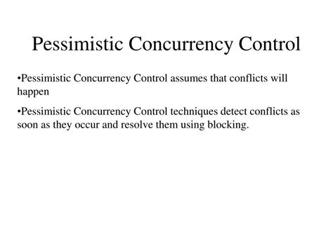 PPT Optimistic Methods For Concurrency Control By H T Kung John T Robinson Presenters