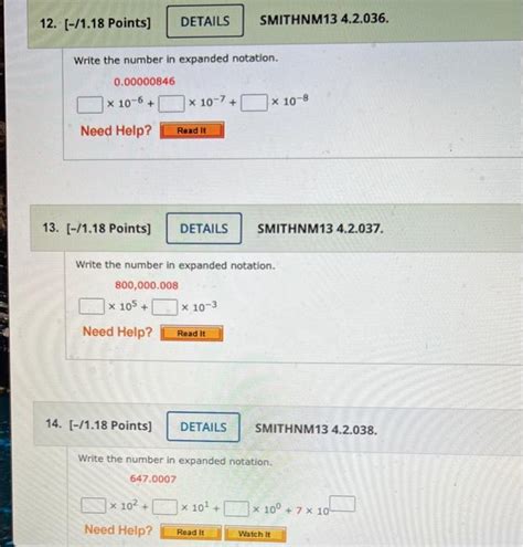 Solved Write The Number In Decimal Notation Chegg