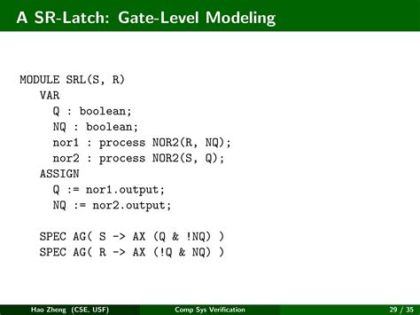 Model Checker Nusmv Hao Zhang University Of Floridapdf