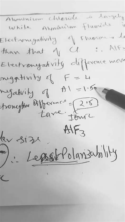 Shorts Nature Of Bonding In Alf3 And Alcl3 Reasoning And Assertion Veena Dixit Chemistry Iit