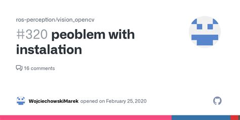 Peoblem With Instalation Issue Ros Perception Vision Opencv GitHub