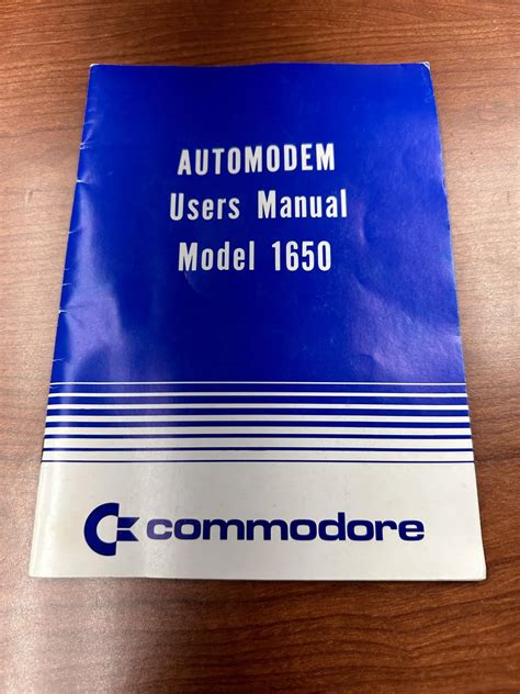 Automodem 1650 With Serial Number 000003 R Commodore