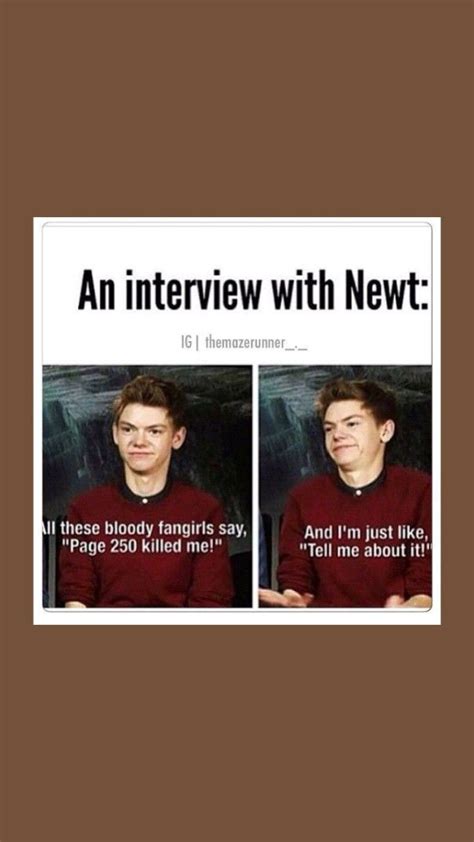 Maze Runner Memes Pt Tmr Comebacks Newt