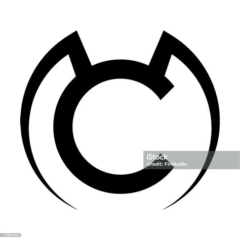 전문적인 혁신적인 이니셜 Cm 로고 및 Mc 로고 레터 Cm 또는 Mc 미니멀하고 우아한 모노그램 프리미엄 비즈니스 예술적 알파벳 기호 및 기호 알파벳 C에 대한 스톡 벡터