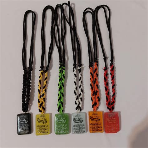 گردنبند مذهبی وان یکاد دفع چشم زخم بافت کریستال