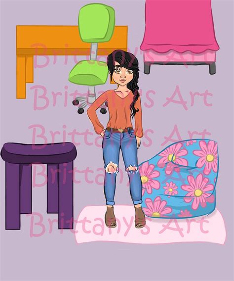 Paper Doll Kalyn Brittanys Doll Collection Etsy
