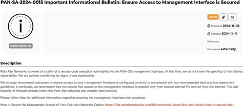 Palo Alto Networks針對防火牆用戶提出警告，指出其管理介面存在漏洞 Ithome