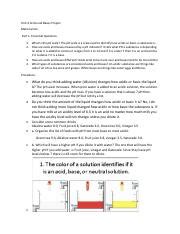 Unit 4 Acids And Bases Project Pdf Unit 4 Acids And Bases Project Malia Larsen Part 1