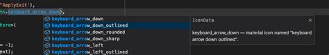 Icon Variants Do Not Work Correctly In Code Completion Descriptions Hovers Issue Dart