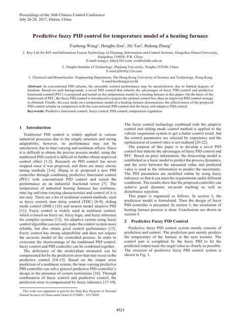fuzzy pid heating 1 pdf fuzzy logic control theory