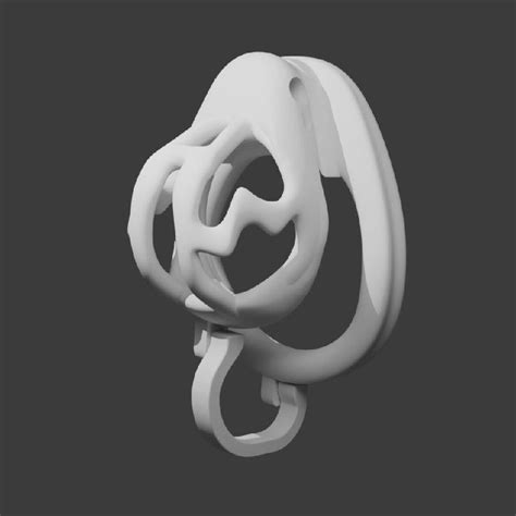 3d Chastity Cage With Removable Hook Q501035 Smbsm