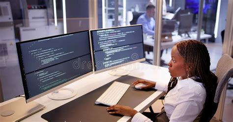 Software Programmer Or Coder Woman Stock Image Image Of Developers
