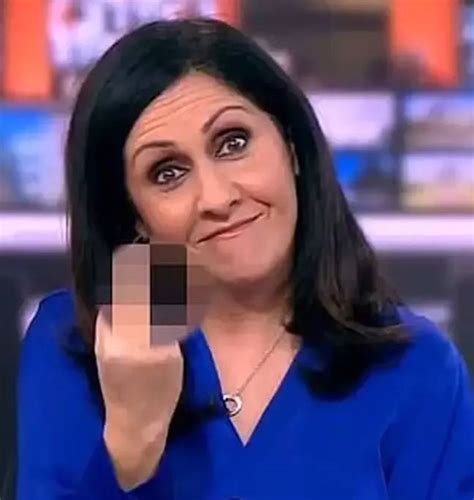 BBC presenter Maryam Moshiri accidentally gives middle finger during news