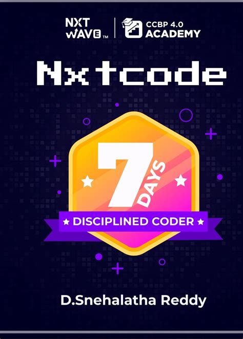 Snehalatha Reddy On Linkedin Nxtcode Ccbp Learning