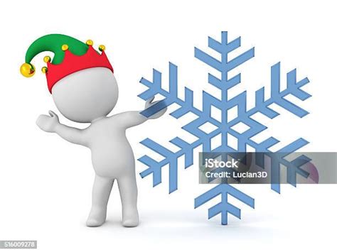 3 D 문자가 엘프 모자 손 흔드는 메트로폴리스 미진 대형 눈송이 0명에 대한 스톡 사진 및 기타 이미지 0명 3차원 형태 겨울 Istock