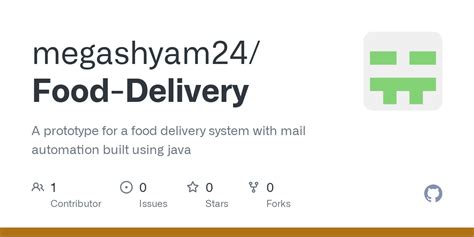 GitHub Megashyam Food Delivery A Prototype For A Food Delivery System With Mail Automation